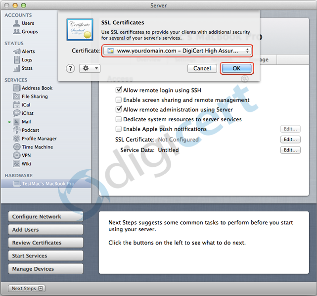 How to install SSL Certificate on MAC OS X lion? – SSL Support Desk